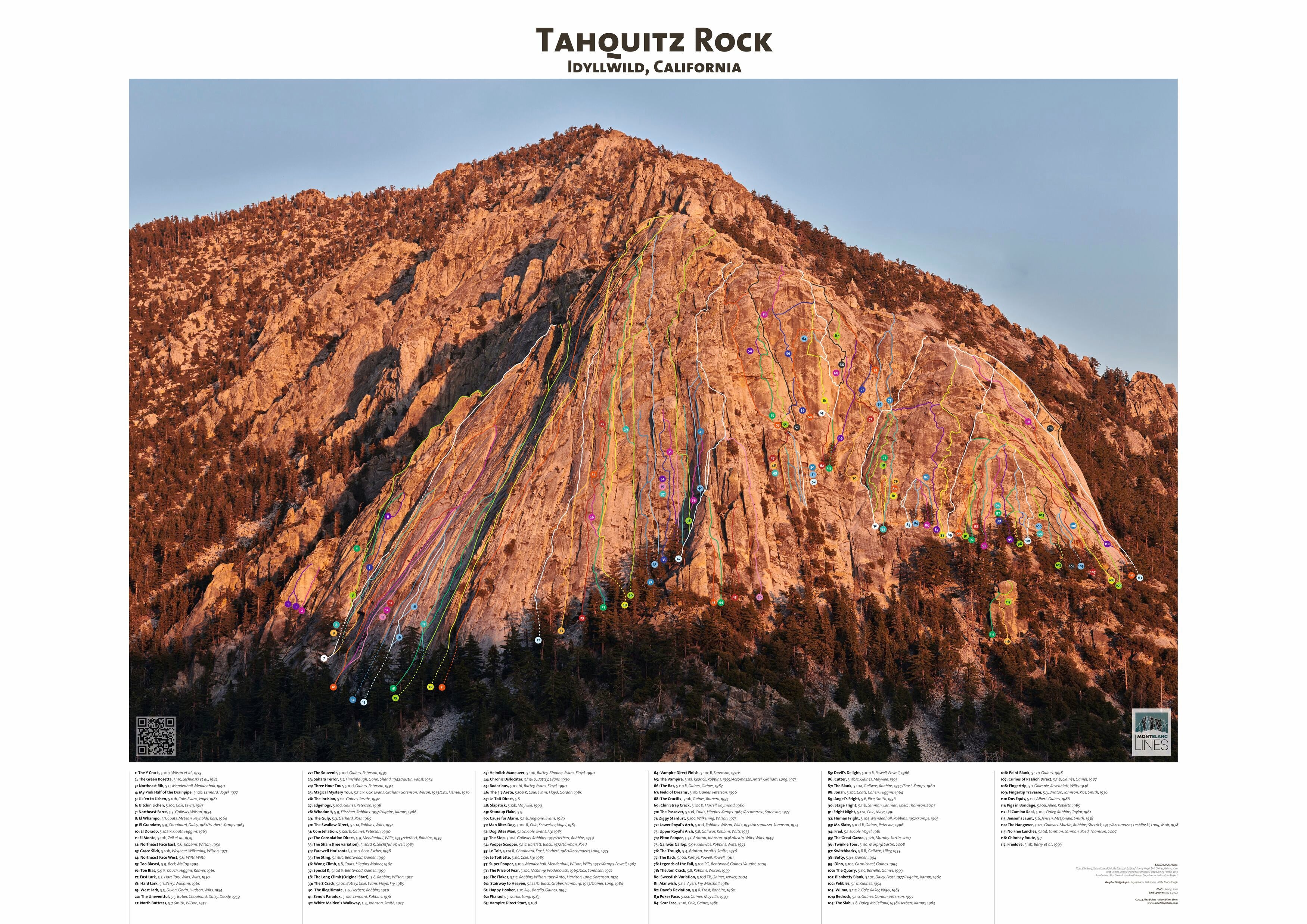 Tahquitz Rock – Mont Blanc Lines